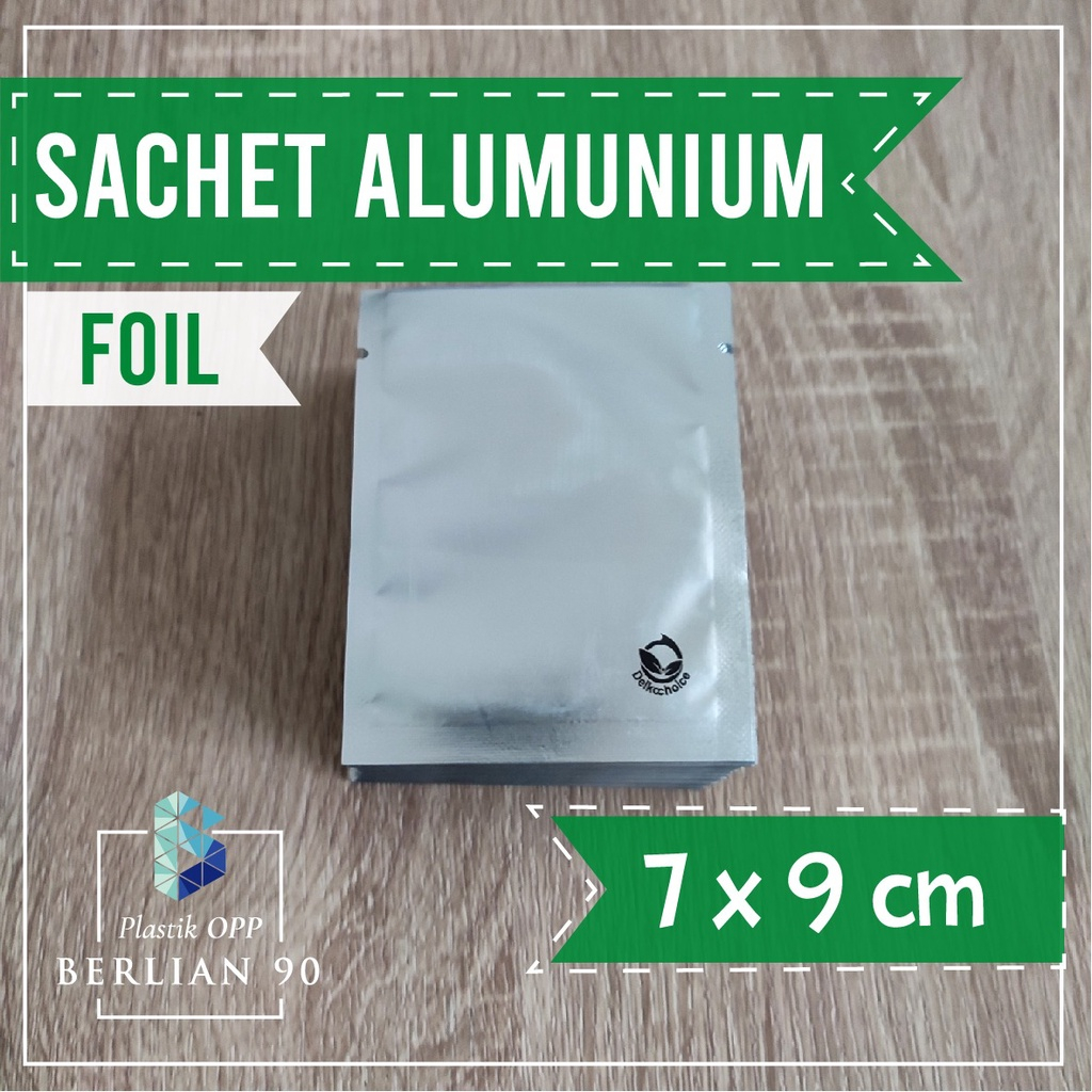 Jual Plastik Sachet Bag 7x9 cm Alumunium Foil Sachet (100 pcs) | Shopee ...