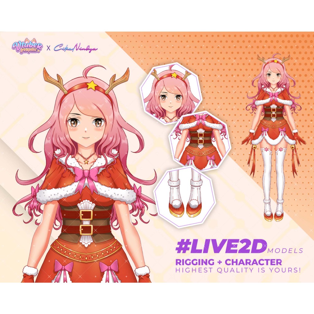 Jual Ciptakan Avatar VTuber yang Menarik dengan Live2D Model Modern ...