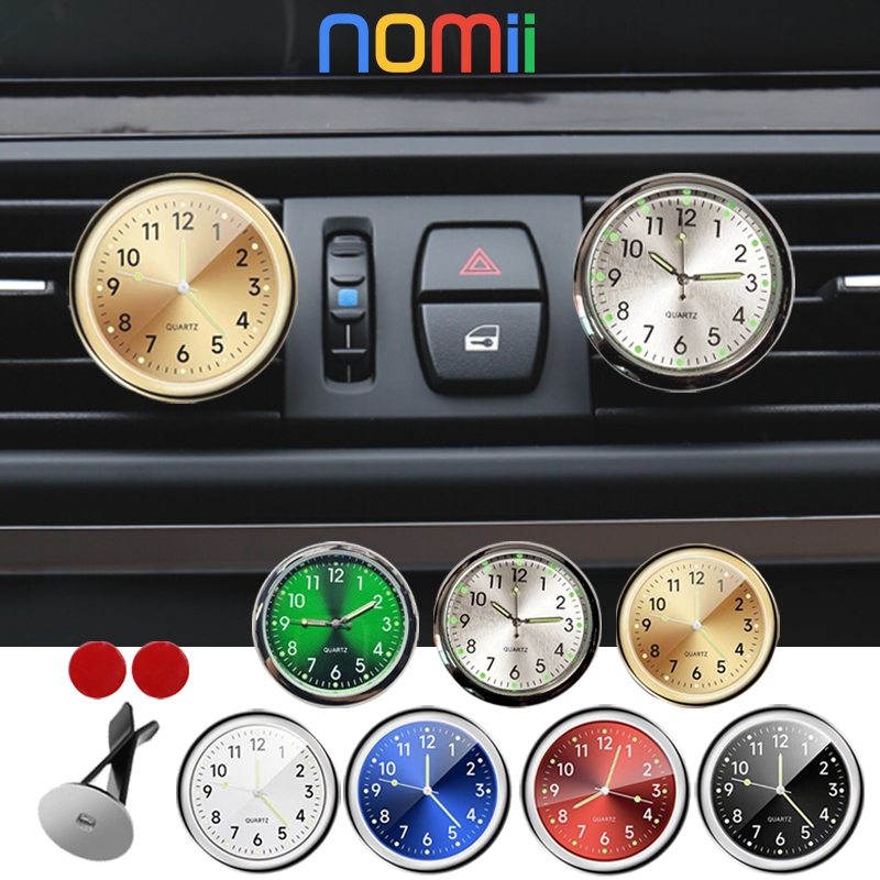 Jual Jam mobil tempel dashboard airvent clip clock luminous menyala ...