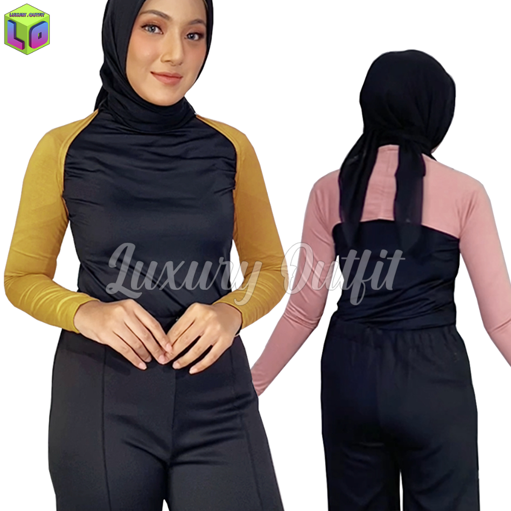 Jual Manset Bolero Lengan Sambung Wanita Mangset Bahu Anti Melorot ...