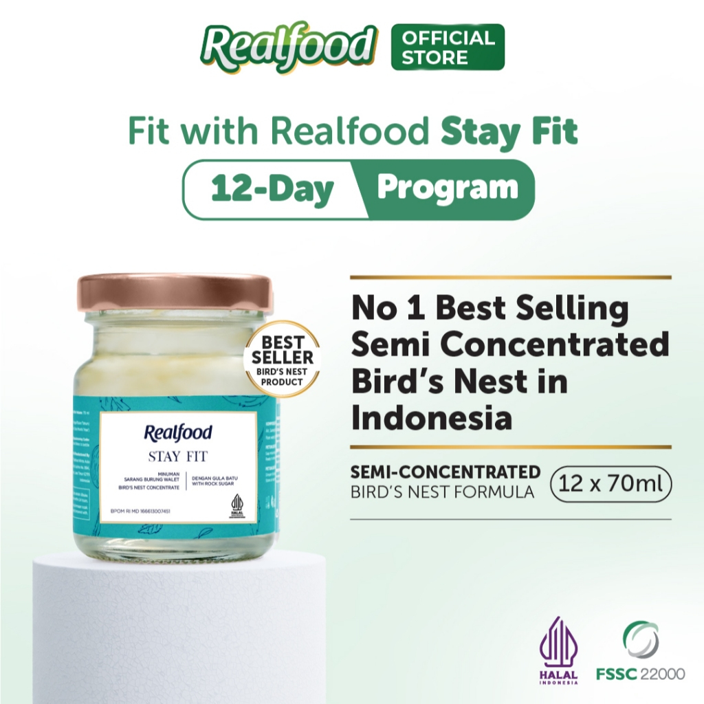 Jual Realfood Stay Fit Minuman Sarang Burung Walet | Shopee Indonesia