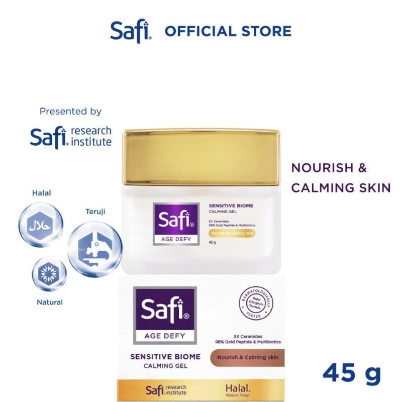 Jual Safi Age Defy Sensitive Biome Calming Gel Moisturizer45g/Pelembab ...