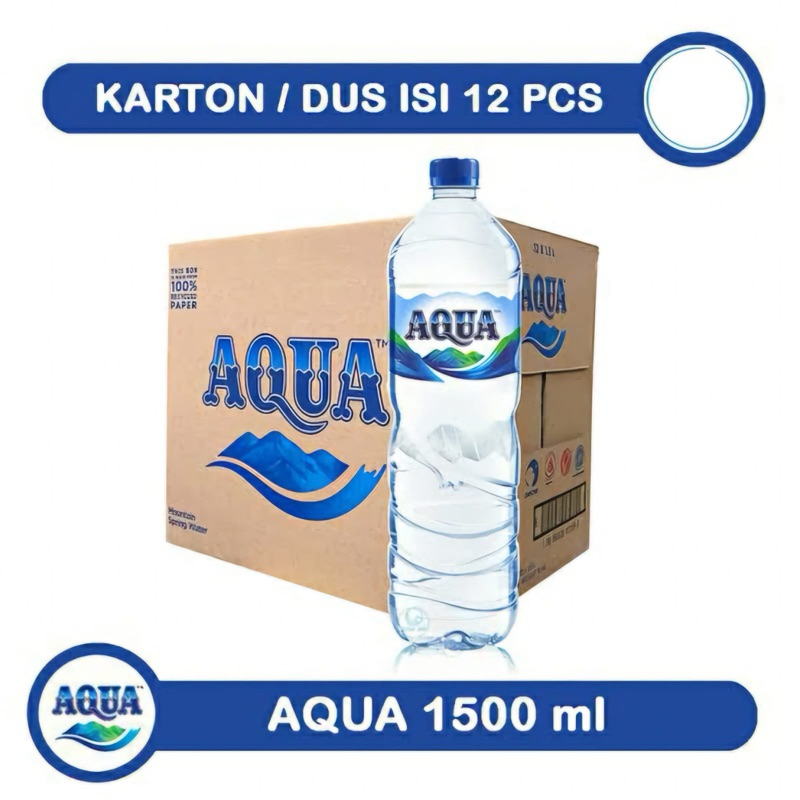 Jual aqua botol 1500ml/aqua 1500ml/aqua 1500 ml/aqua kemasan 1500ml ...