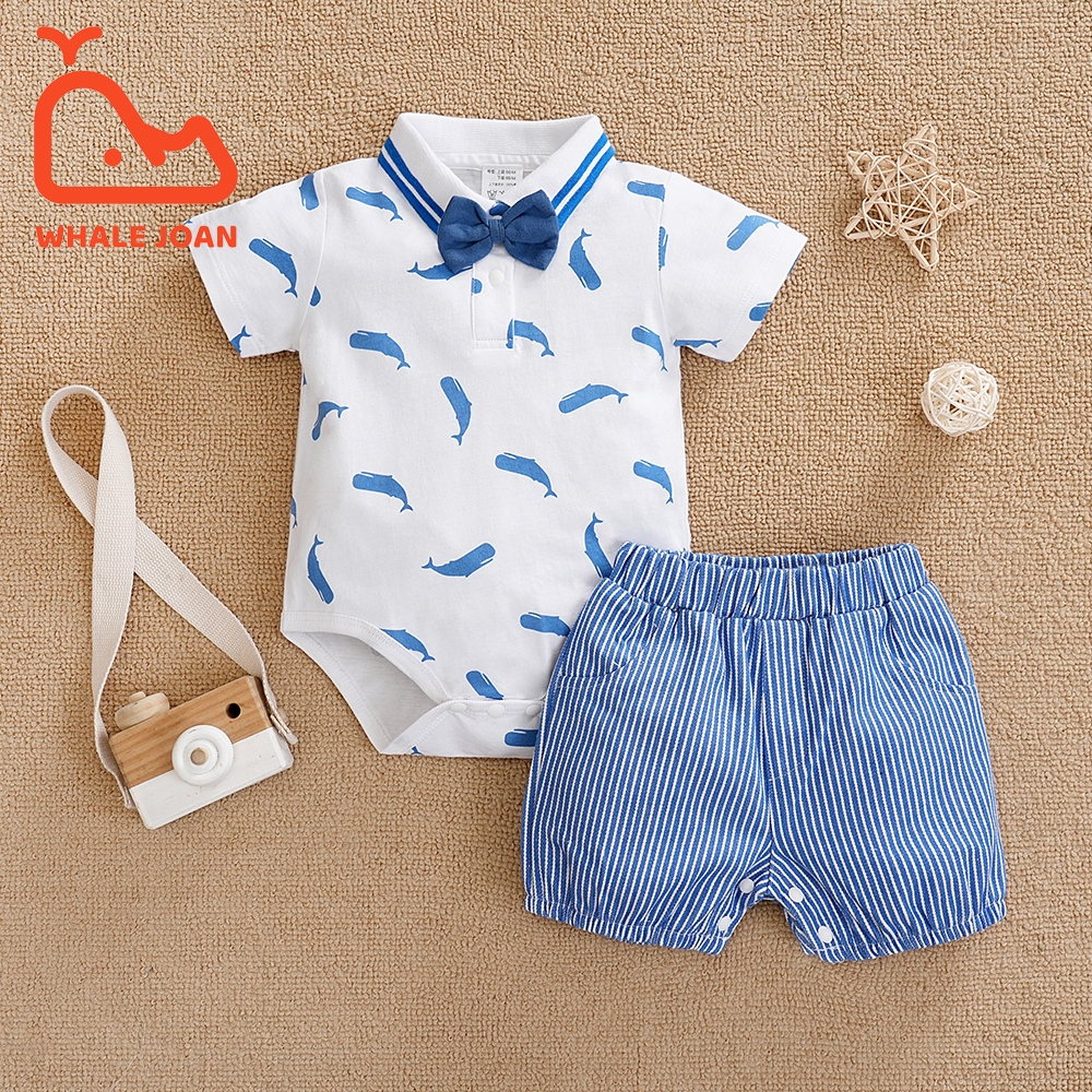 Jual Setelan Baju Bayi Laki Laki 0 6 12 18 Bulan 100% Katun Cetakan ...