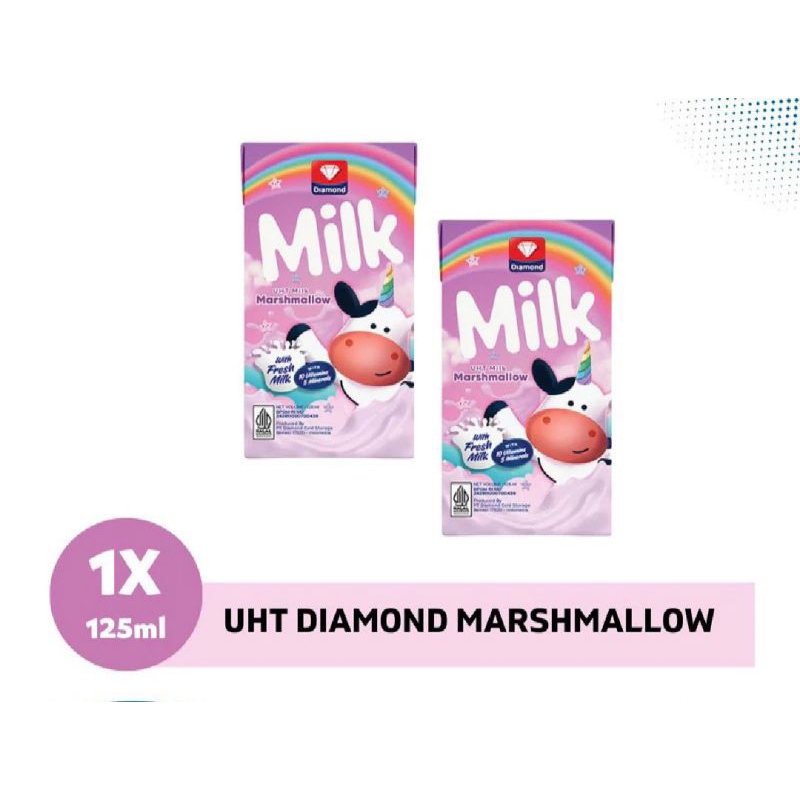 Jual Uht Milk Diamond Rasa Marsmelow 125ml | Shopee Indonesia