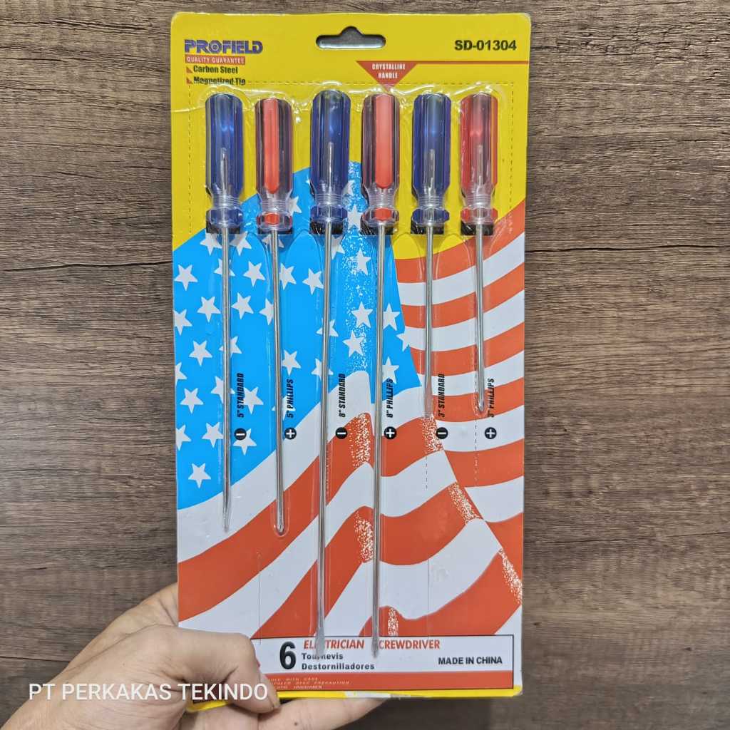 Jual OBENG PANJANG SETTING 6 PCS / OBENG KURUS PLUS MINUS / OBENG ...