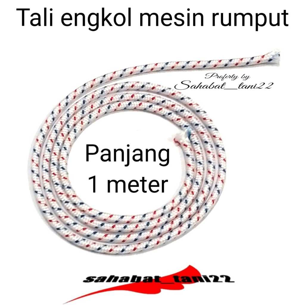 Jual tali recoil stater mesin potong rumput 3mm tali tarikan recoil ...