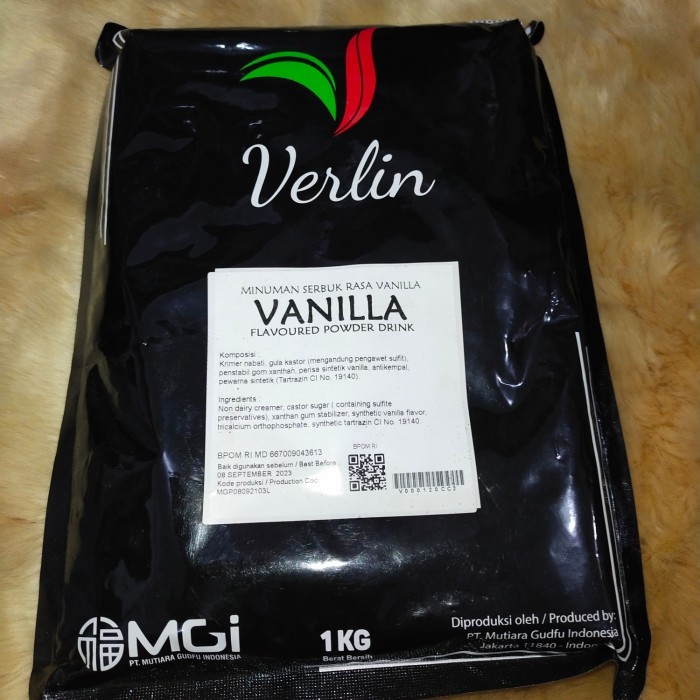 Jual Verlin vanilla cookies and cream keju vanilla coconut brown sugar ...