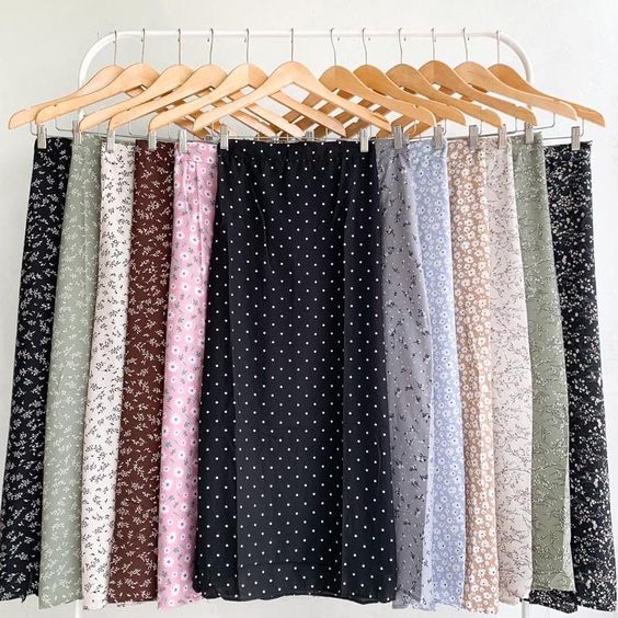 Jual ROK KOREA BELLA I ROK MOTIF BUNGA SPAN I FLORAL SKIRT I KOREAN ...