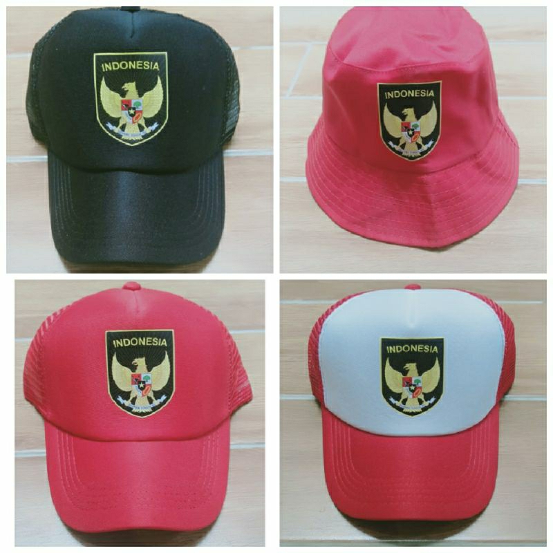 Jual Topi kemerdekaan Republik Indonesia Topi timnas Indonesia Topi ...