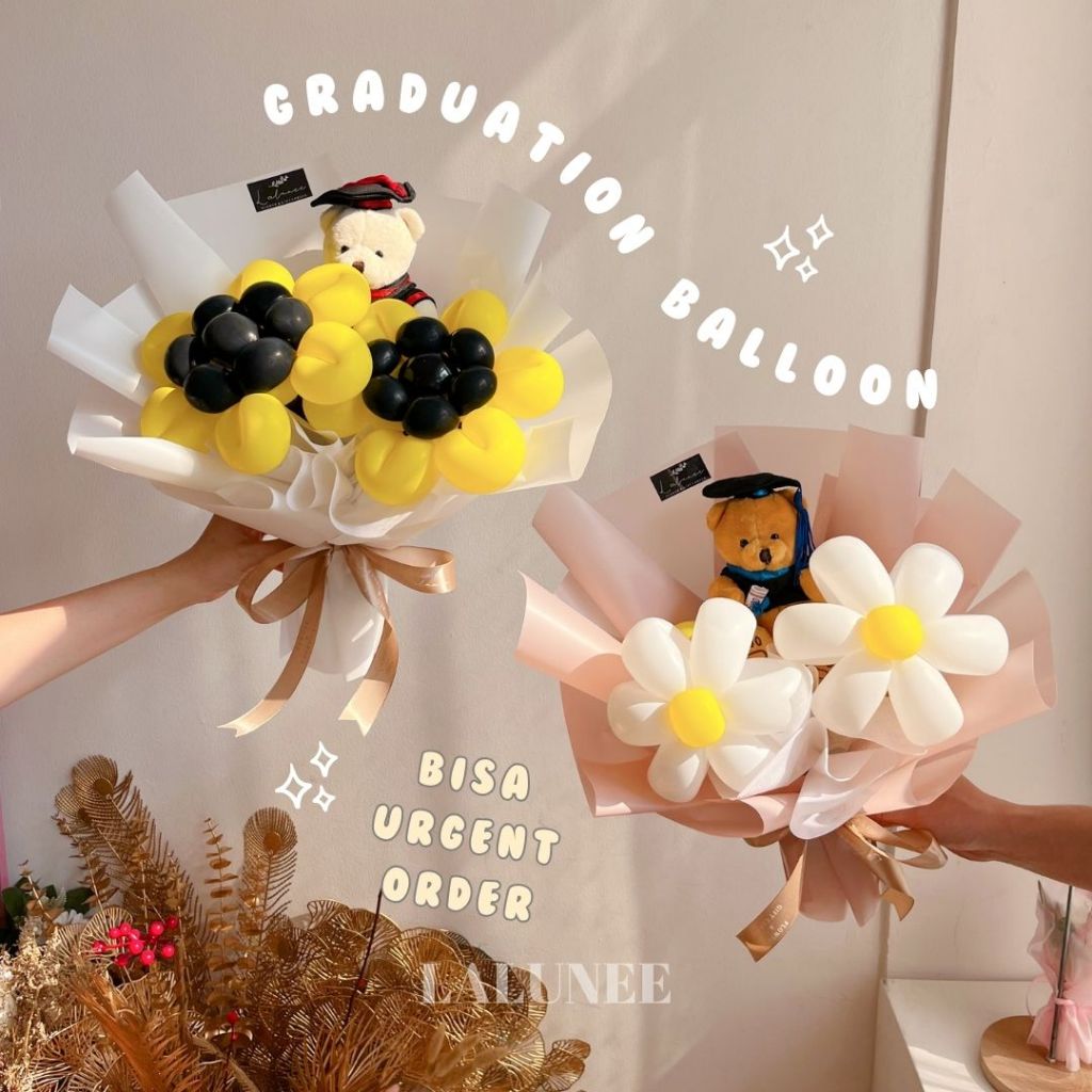 Jual Buket Bunga Wisuda Buket Bunga Balon Graduation Bouquet Ulang ...