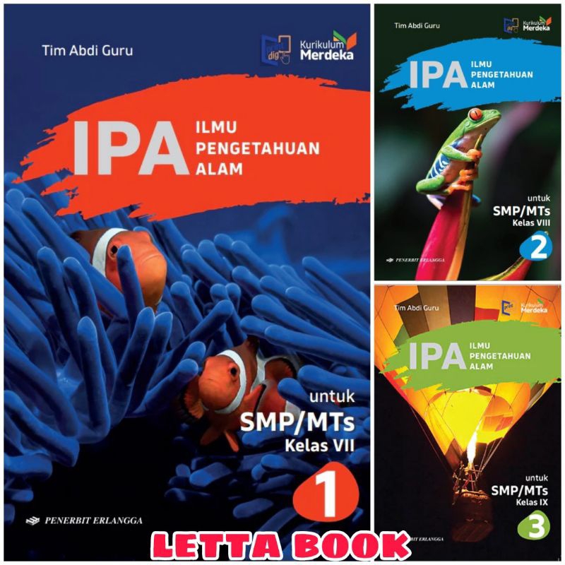 Jual BUKU IPA KELAS 7 8 9 SMP/MTs ERLANGGA KURIKULUM MERDEKA | Shopee ...