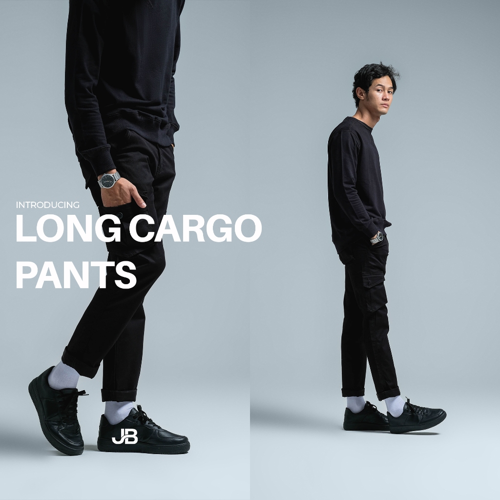 Jual JB - Long Cargo Black - Celana Cargo Panjang Pria | Shopee Indonesia