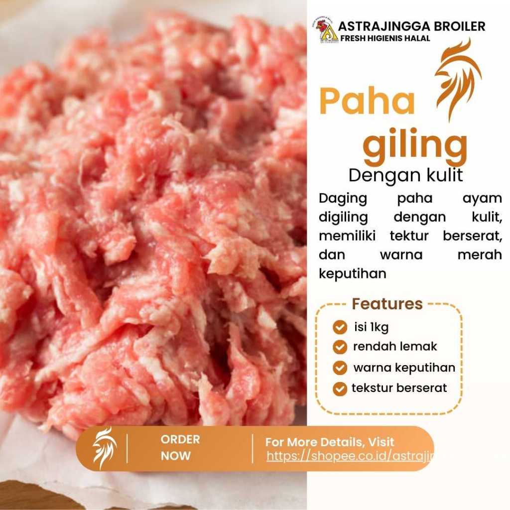 Jual Daging Ayam Giling Paha Dengan Kulit 1Kg astrajingga broiler ...