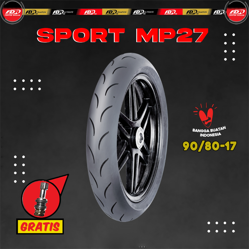 Jual Ban Motor Racing Compound FDR MP27 90/80 Ring 17 Tubeless | Shopee ...