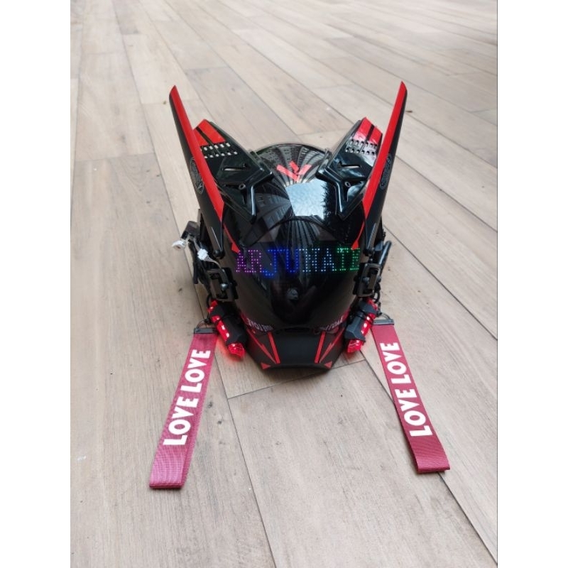 Jual Masker Topeng Cyberpunk Mask Techwear Cosplay RGB light ...