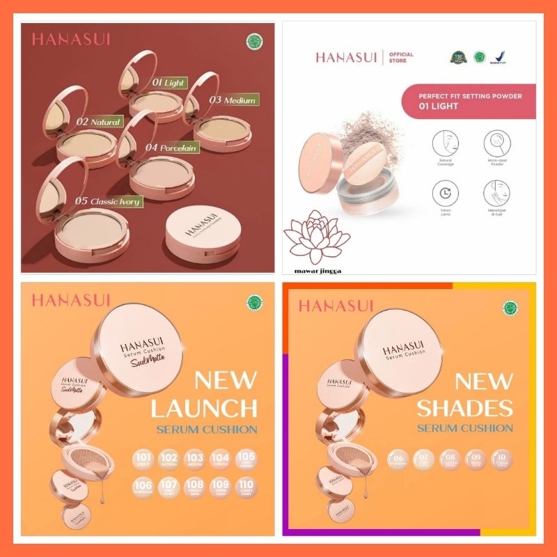 Jual HANASUI Serum Cushion | soulmatte Foundation | powder foundation ...