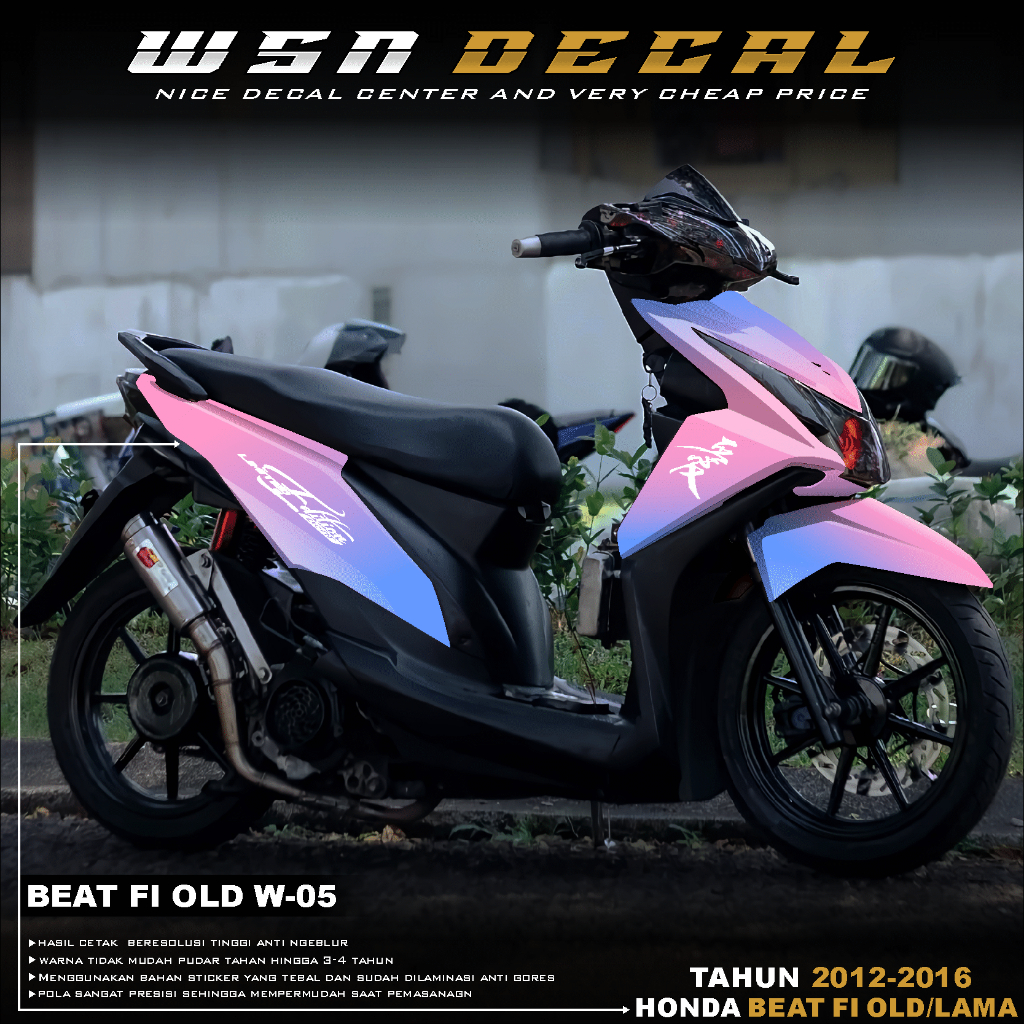 Jual (TERLARIS) Decal Sticker BEAT FI OLD 2012-2016 FULL BODY - Stiker ...