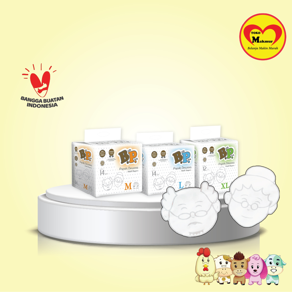 Jual Bp Diapers M14 / L14 / Xl12 / Toko Makmur Gresik | Shopee Indonesia