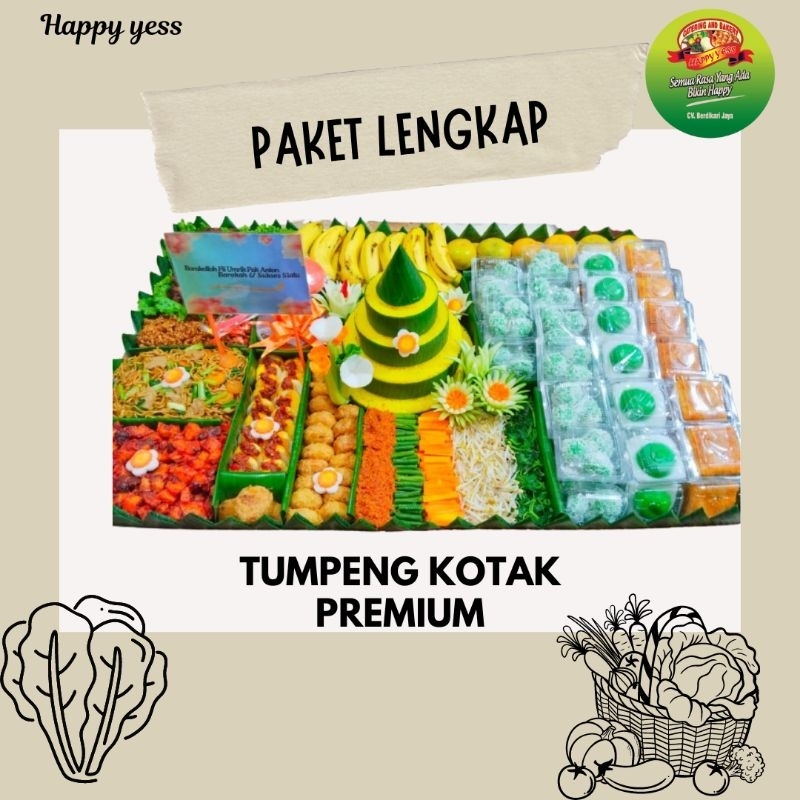 Jual Tumpeng Kotak Premium/Tumpeng paket komplit/Nasi tumpeng/10 ...