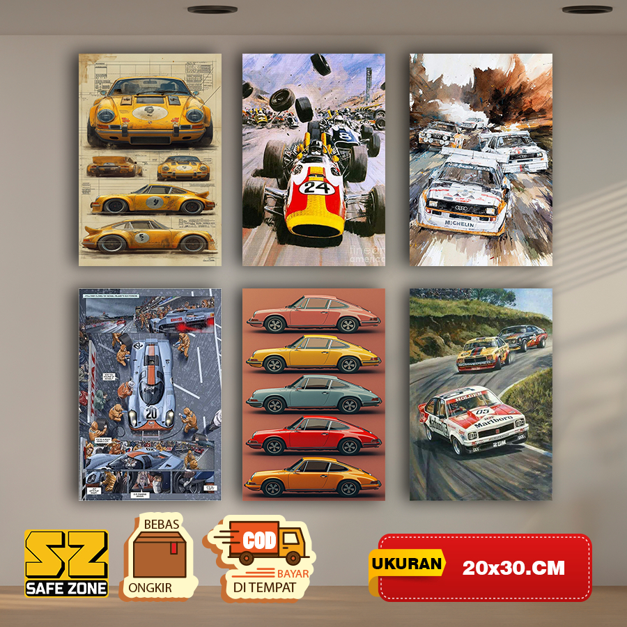 Jual Hiasan Dinding Mobil Poster JDM Pajangan Super Car Wall Decor ...