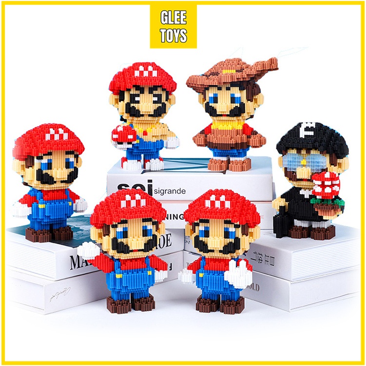 Jual GLee Mainan Mario Nano Blocks DIY Karakter Kartun Hadiah Kado Anak ...