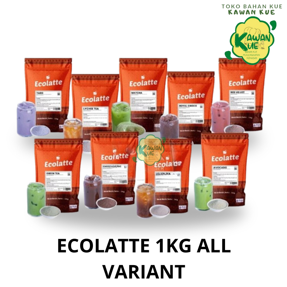 Jual ECOLATTE POWDER 1KG VARIAN COKLAT & MIX FLAVOR - BUBUK MINUMAN ...