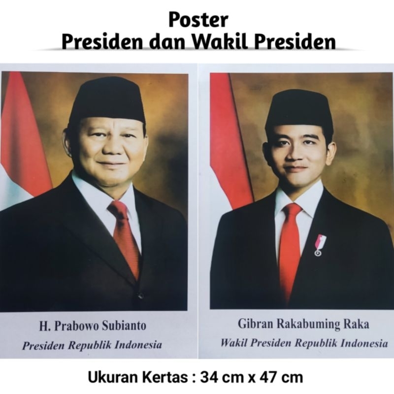 Jual Poster Presiden dan Wakil Presiden | Shopee Indonesia