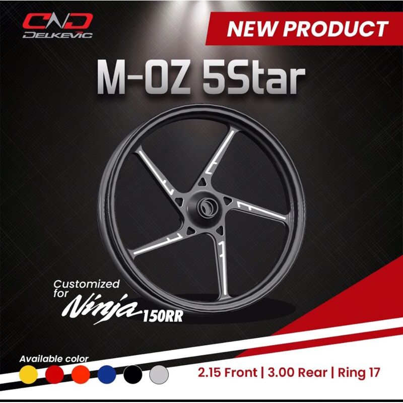 Jual DELKEVIC VELG M-OZ 5 STAR NINJA RR150 | Shopee Indonesia