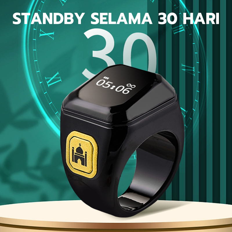 Jual Smart Counting Ring Digital Recording Time Reminder Bluetooth Ring ...