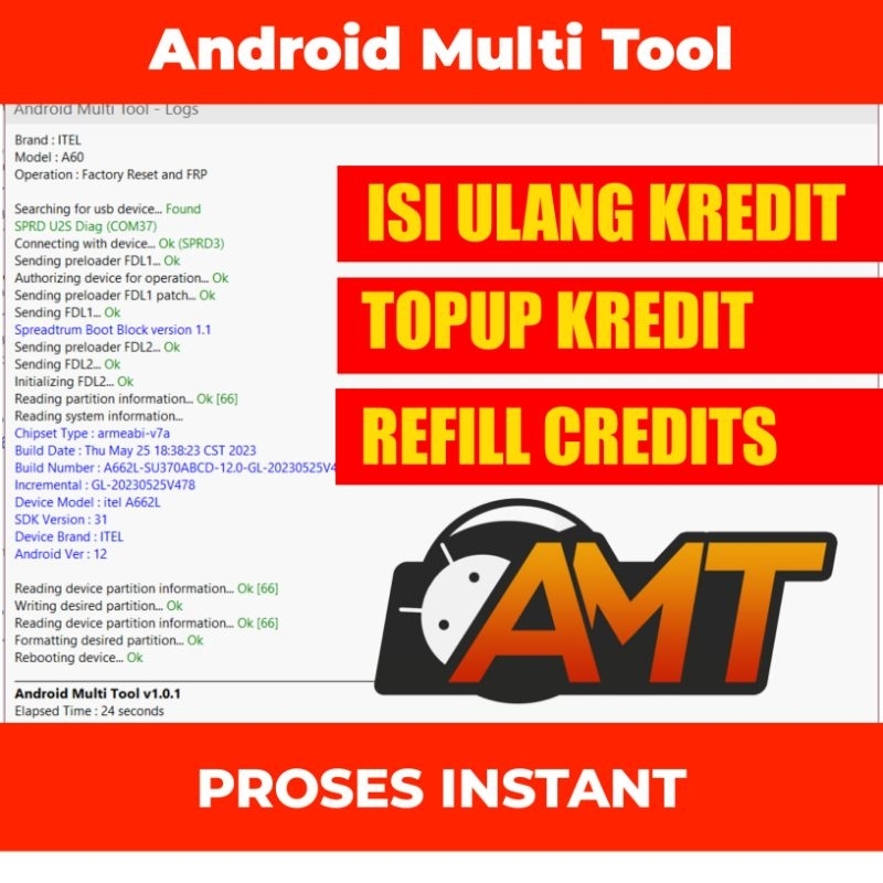 Jual KREDIT ANDROID MULTI TOOL | REFILL CREDITS AMT | Shopee Indonesia