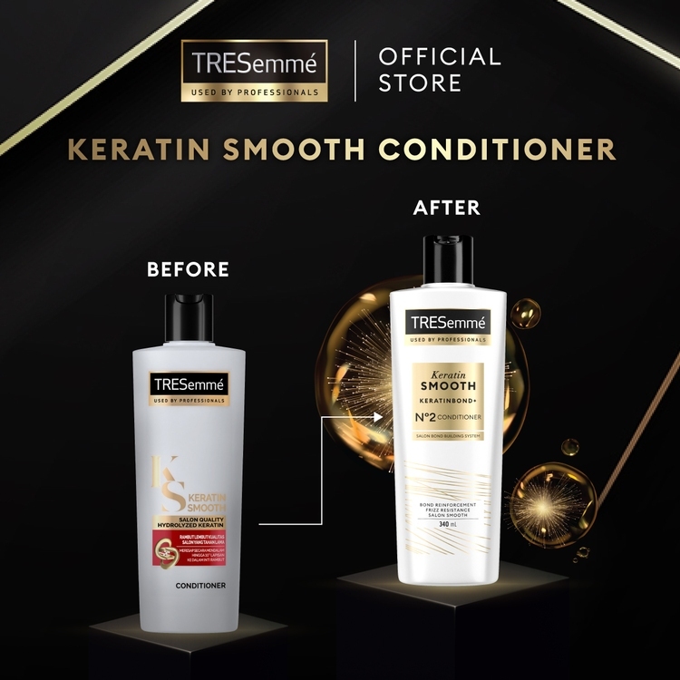 Jual TRESEMME Hair Keratin Smooth Rambut Lembut 48 Jam* Perawatan ...