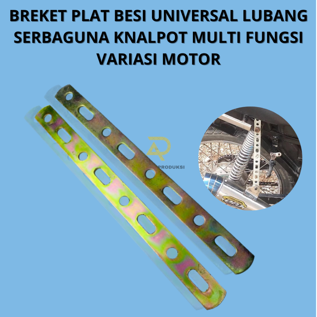 Jual AP Breket Plat Besi Universal Nomor pelat Lubang Serbaguna Brecket ...