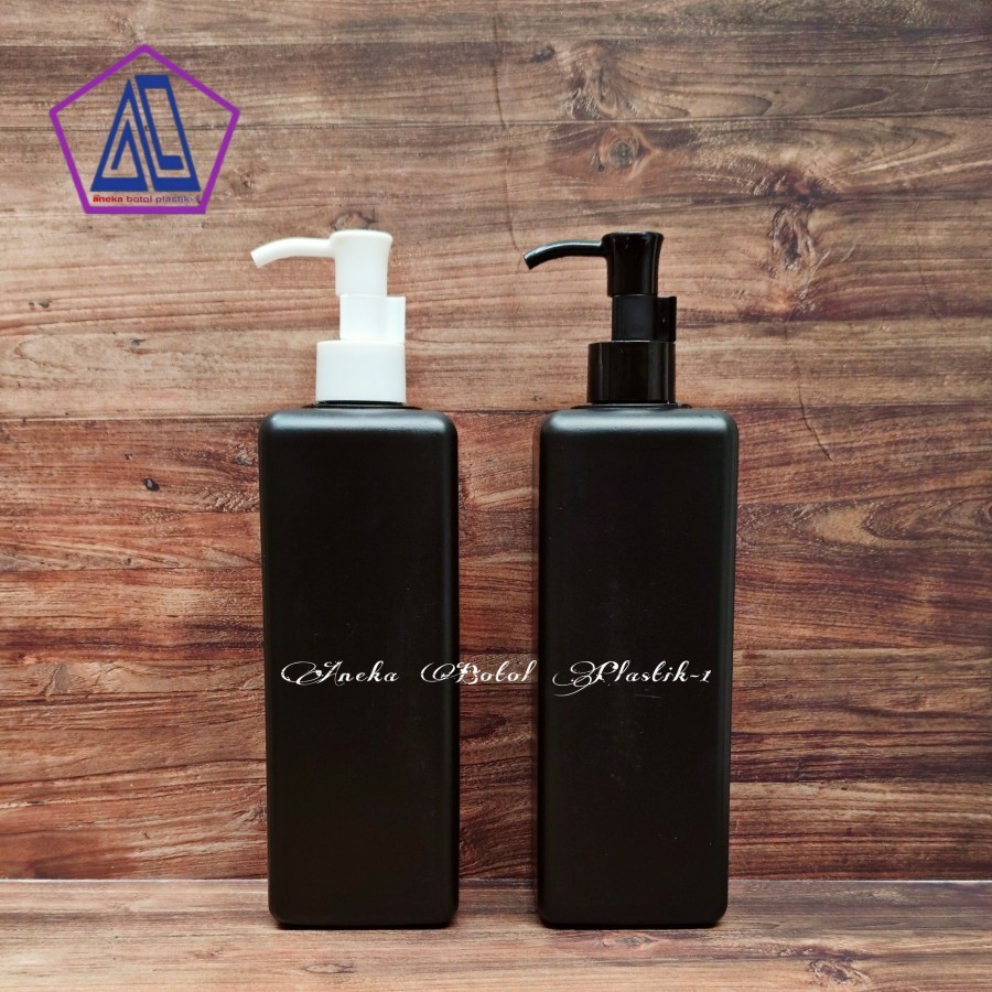 Jual Botol Kemasan Sabun Cair 500ml Hitam Doff Model Kotak Tutup Pump Lotion Luxury | Shopee ...