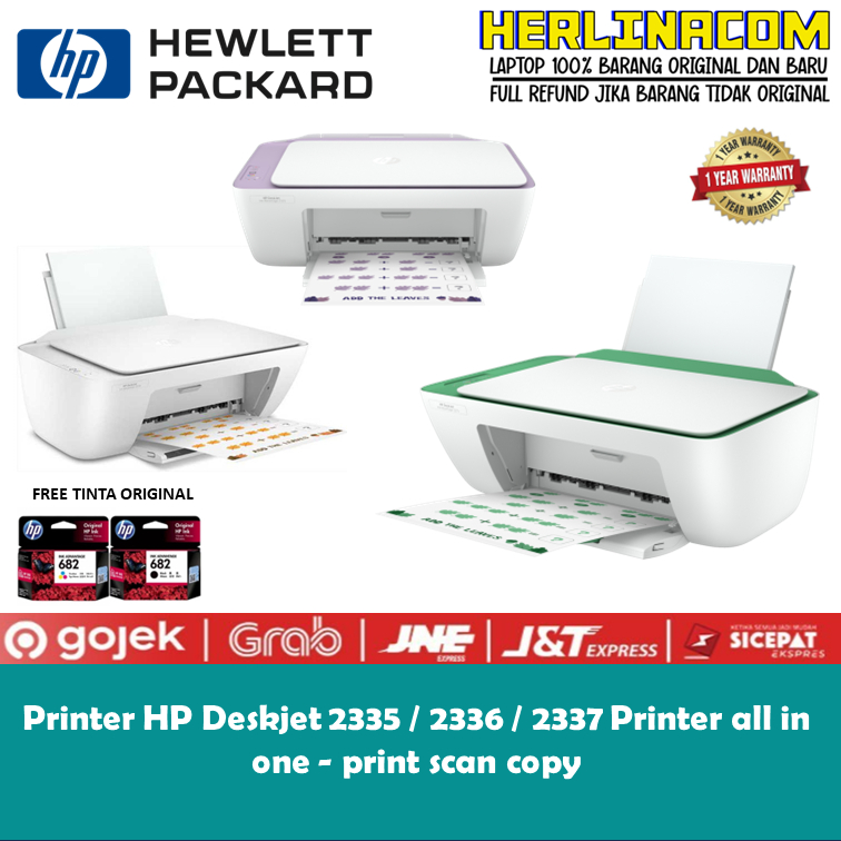 Jual Printer HP Deskjet 2335 / 2336 / 2337 Printer all in one - print scan copy | Shopee Indonesia