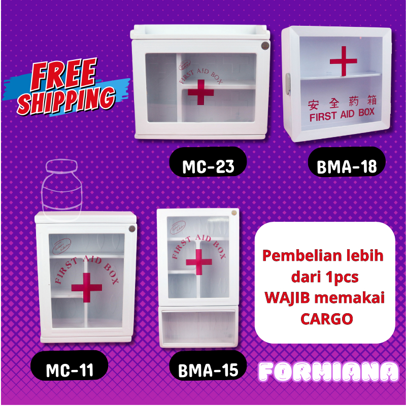 Jual Kotak Obat P3K Maspion First Aid Box - BMA-18, MC23, MC15, MC11, MK 11 - FM | Shopee Indonesia