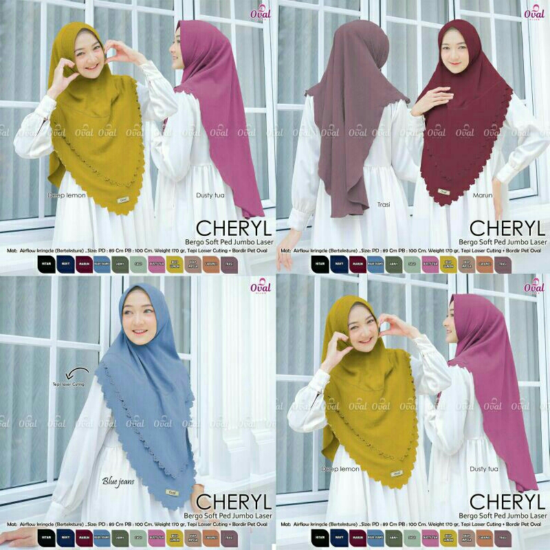 Jual cheryl bergo airflow laser | Shopee Indonesia