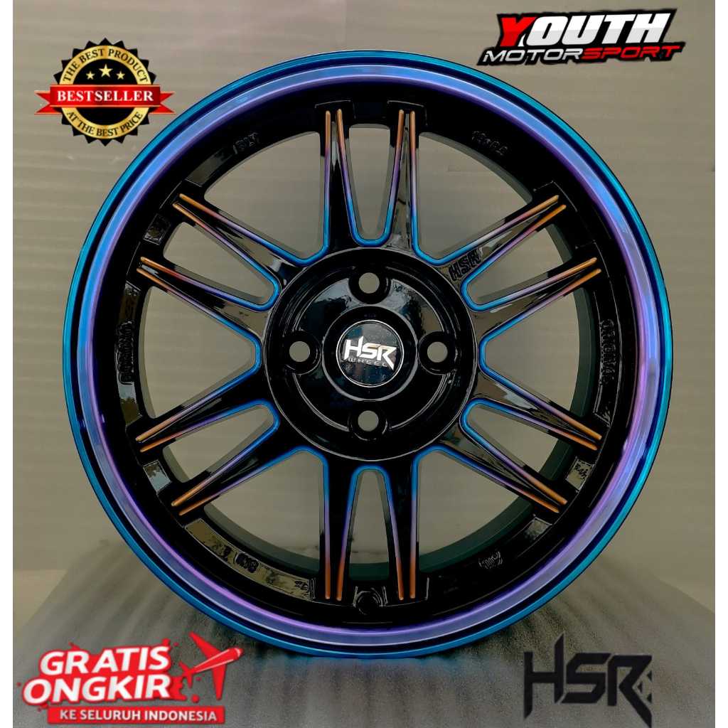 Jual VELG MOBIL R15 ORIGINAL HSR TYPE BOROKO BLY LEBAR 65 ET 42 COLOUR RAINBOW | Shopee Indonesia