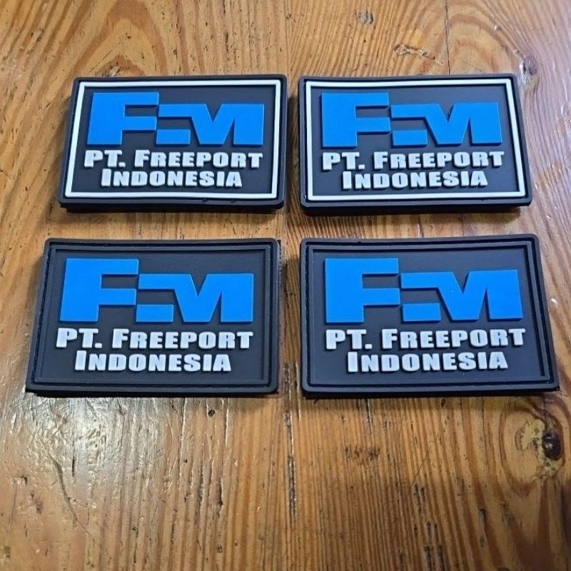 Jual Patch Rubber/emblem karet logo PT. FREEPORT INDONESIA | Shopee ...