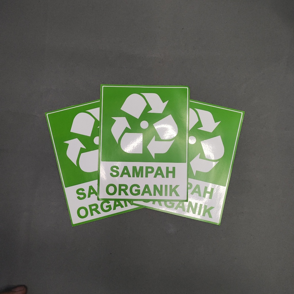 Jual STIKER TANDA LABEL SAMPAH ORGANIK | Shopee Indonesia