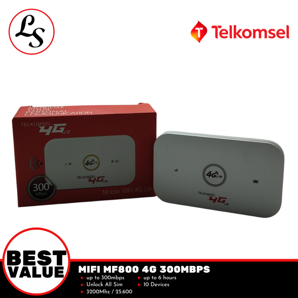Jual TELKOMSEL MIFI MF800 4G LTE 300Mbps Unlock All Operator | Shopee ...