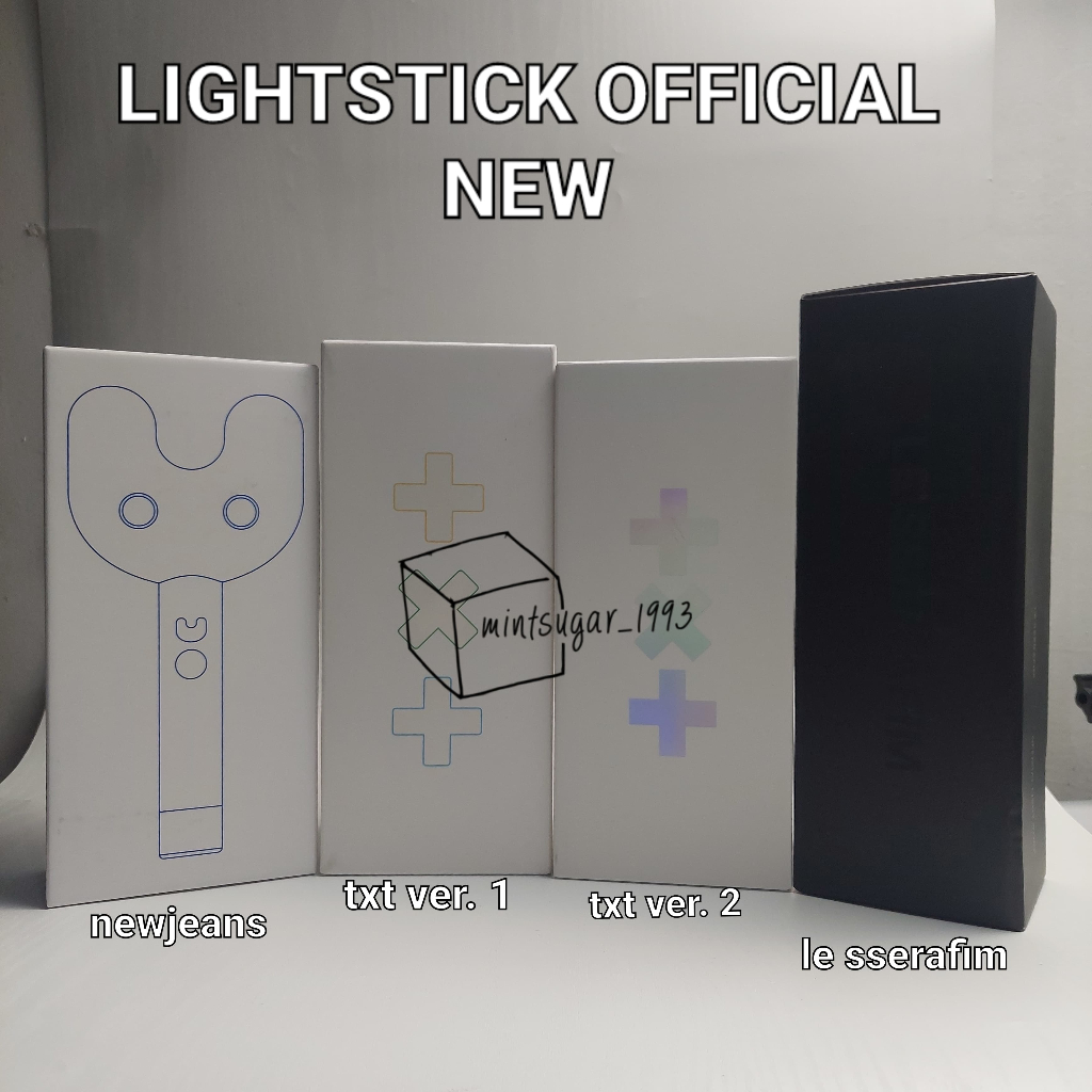 Jual [ READY STOCK SEALED OFFICIAL ] LIGHTSTICK NEWJEANS TXT LE ...