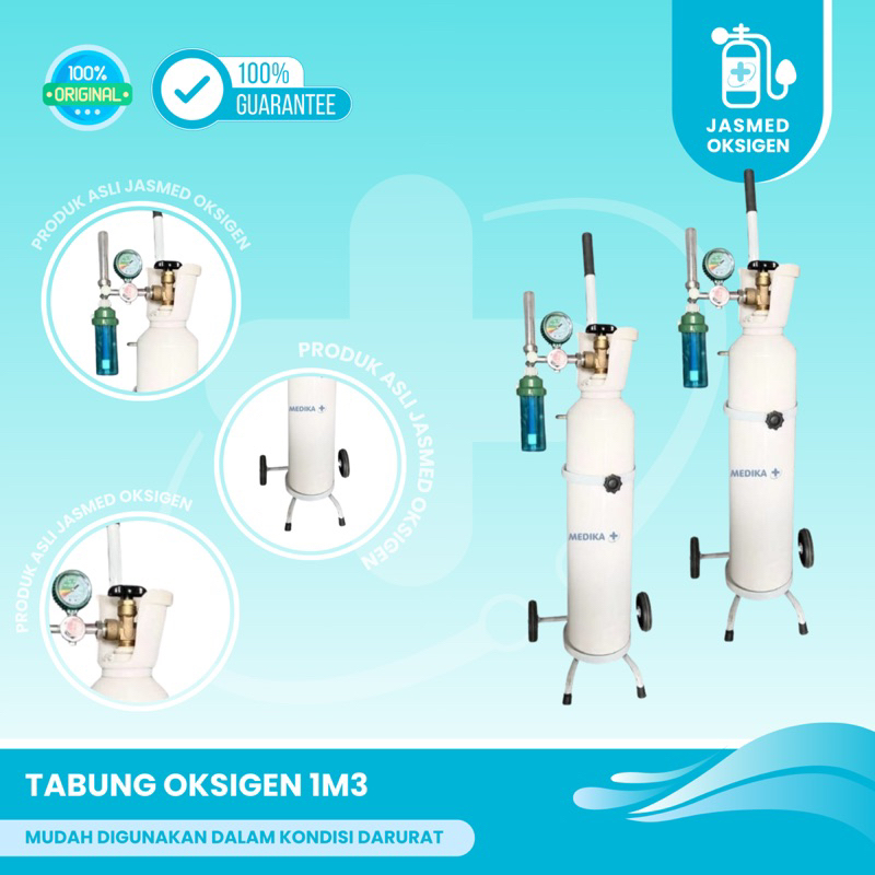 Jual Alat Kesehatan Medis Tabung Oksigen 1m3 Bisa Dengan Dorongan Terlaris Terlengkap By Jasmed ...