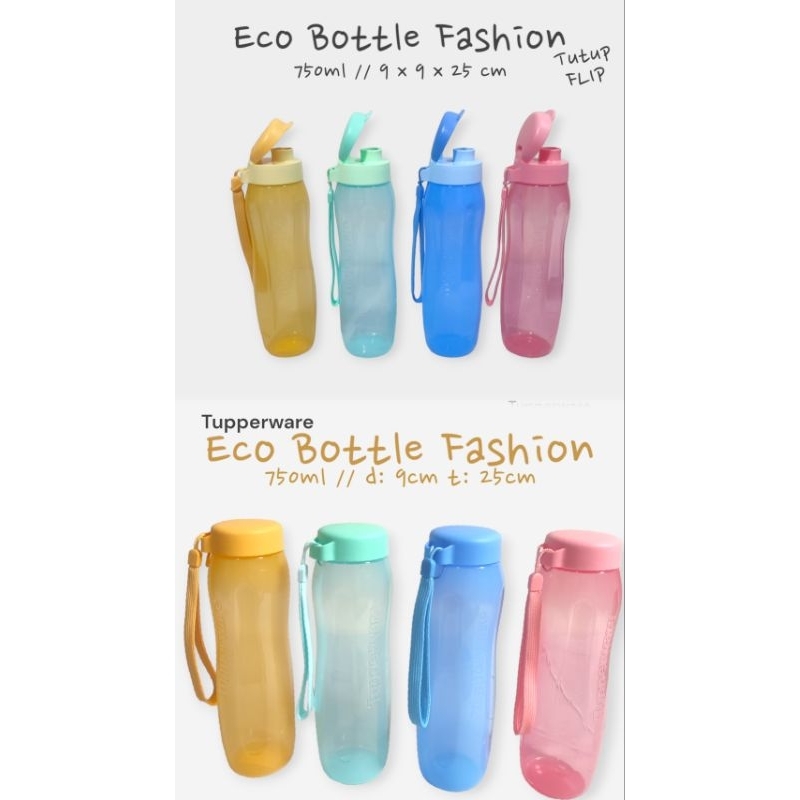 Jual Eco Bottle Fashion 750ml tutup ulir (putar) atau flip | tempat ...