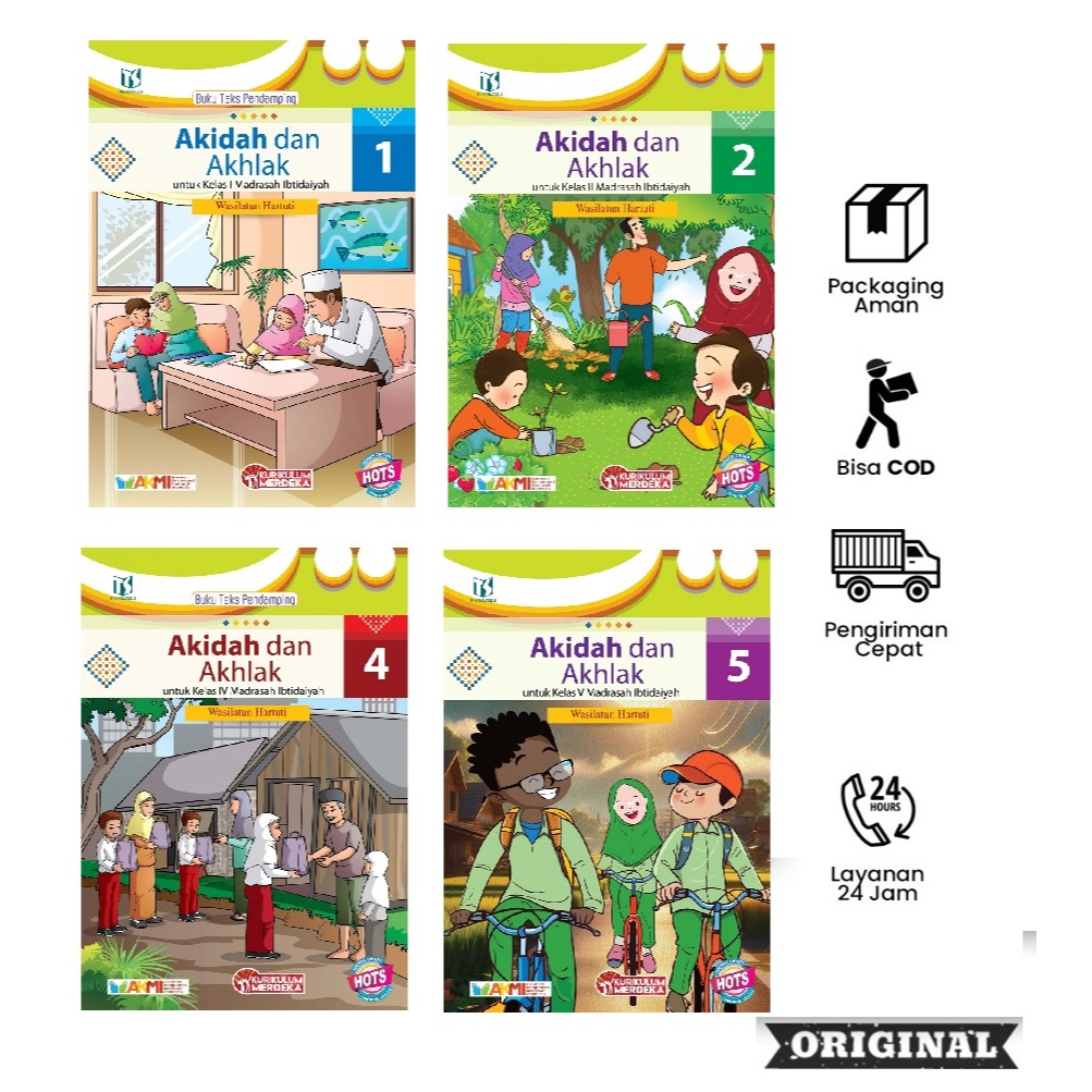 Jual Buku Akidah Dan Akhlak SD Kelas 1 2 4 5 / Akidah Akhlak SD / Kurikulum Merdeka / Aqila ...