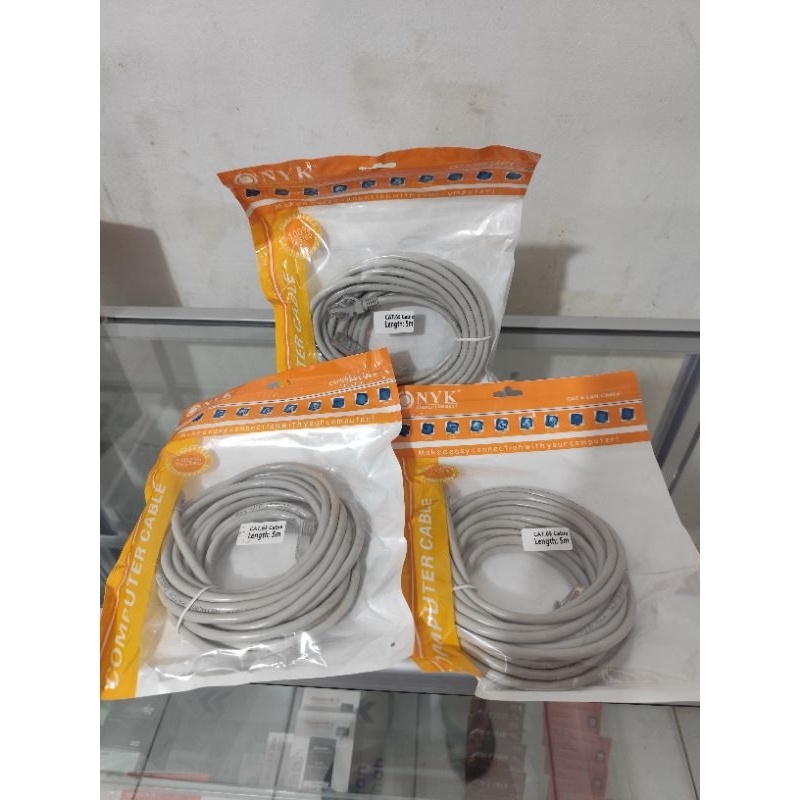 Jual Kabel Lan Cat6 UKURAN 1,5M/3M/5M/15M | Shopee Indonesia