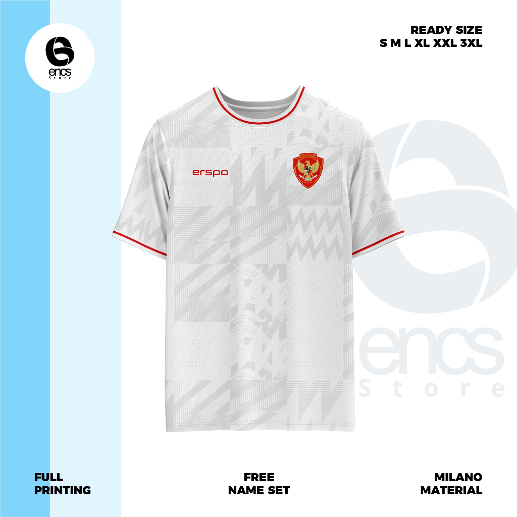 Jual KAOS JERSEY TIMNAS INDONESIA AWAY 2024 FREE NAMESET FULL PRINTING | Shopee Indonesia
