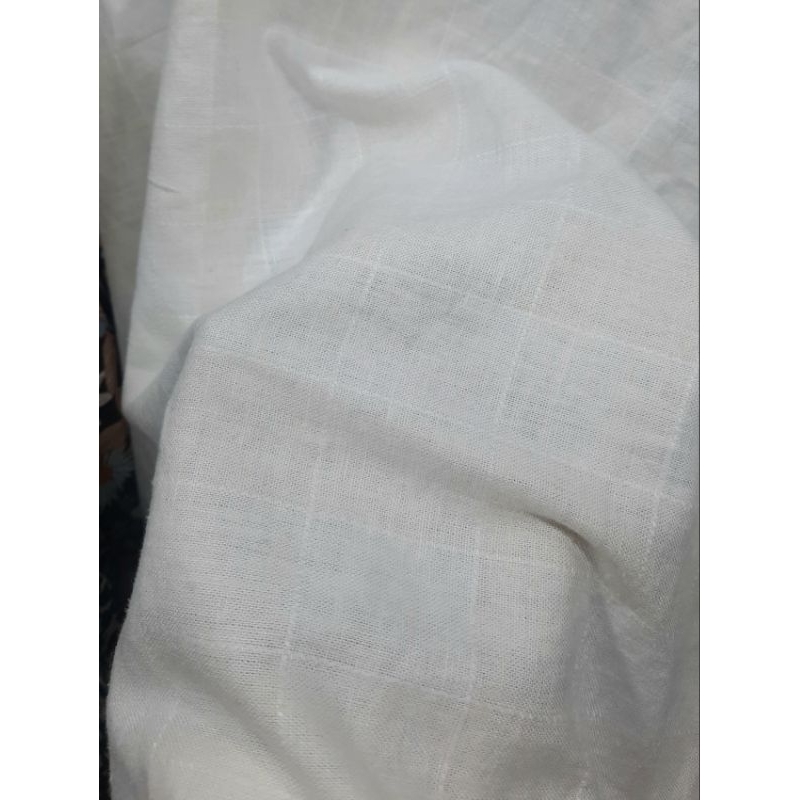 Jual KAIN BAHAN METERAN LINEN BENANG TENUN IMPORT GARMENT QUALITY ...