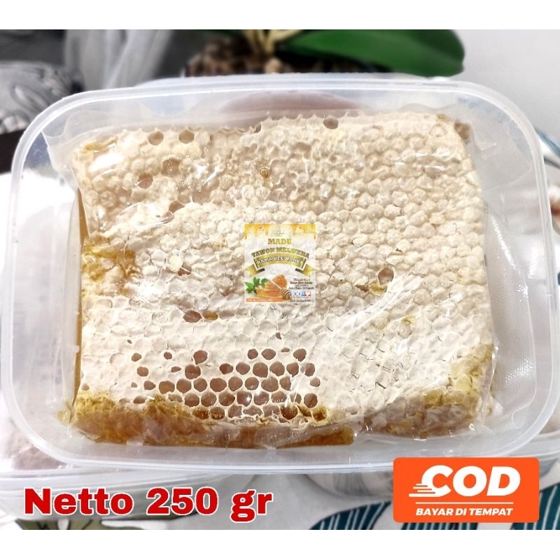 Jual Madu Sarang 250 grm Original Madu Asli Raw Honey Premium Sarang ...