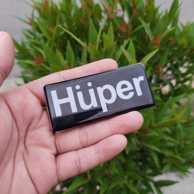 Jual label huper | emblem logo huper | stiker huper berkualitas timbul ...